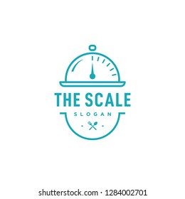 Scale Restaurant Logo Design: vector de stock (libre de regalías ...