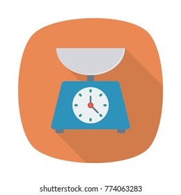 Analogue Kitchen Scale Isolated White Background Stock Vector (Royalty Free) 1936848418 ...