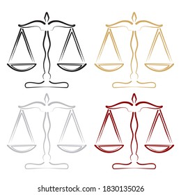 Scale Vector Illustration Scale Symbol Template Stock Vector (Royalty ...