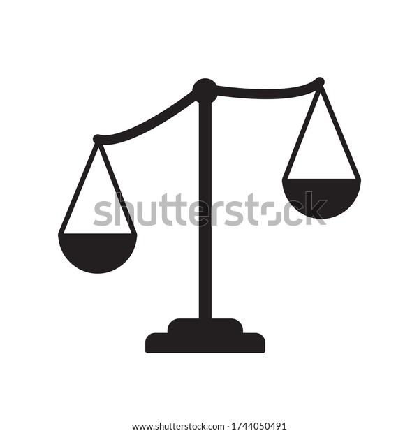 Scale Weighted On One Side Illustration Stock Vector (Royalty Free ...