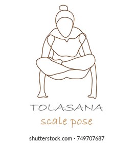 Scale Yoga Pose Stock Vector (Royalty Free) 749707687 | Shutterstock