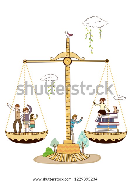 Scales Children Stock Vector (Royalty Free) 1229395234 | Shutterstock