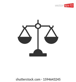 Scales Icon Design Vector Template Stock Vector (Royalty Free ...
