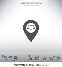 Scales Icon Map Pin: เวกเตอร์สต็อก (ปลอดค่าลิขสิทธิ์) 362084210 ...