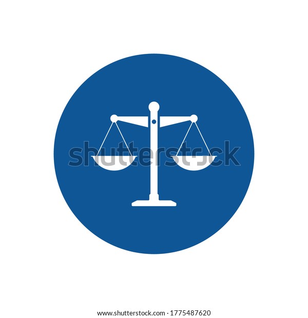 Scales Icon Scale Symbol Isolated On Stock Vector (Royalty Free ...