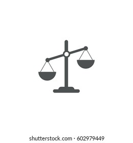 Scales Icon Sign Design Stock Vector (Royalty Free) 602979449 ...