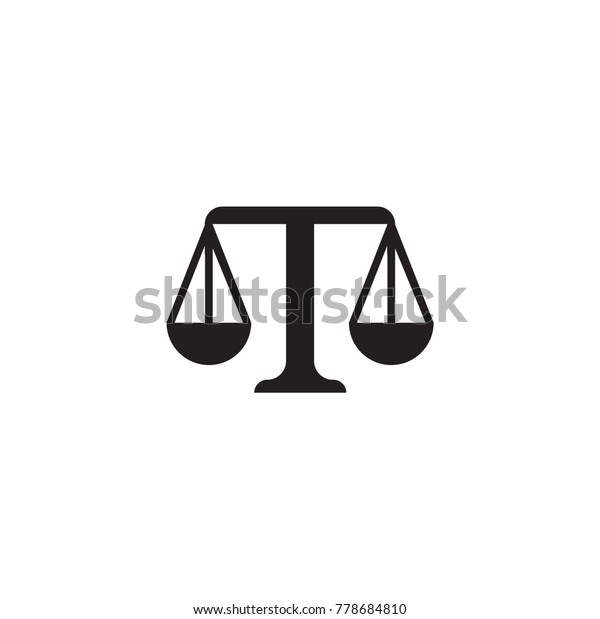 Scales Icon Sign Design Stock Vector (Royalty Free) 778684810