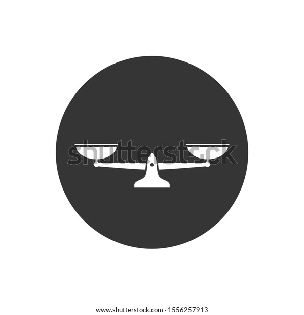 Scales Icon Vector Scale Simple Illustration Stock Vector (Royalty Free ...