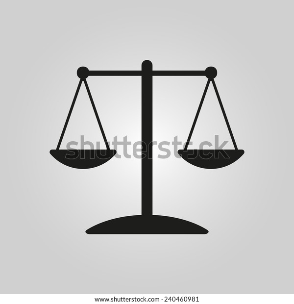 Scales Icon Weigher Symbol Flat Vector Stock Vector (Royalty Free ...