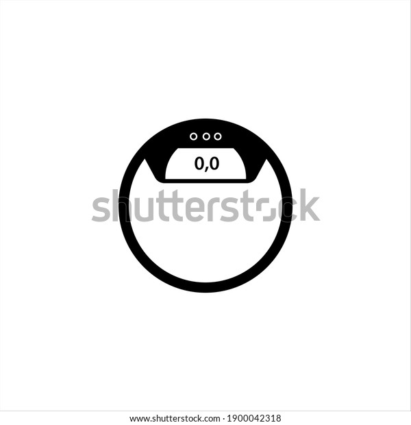 Scales Icon Weight Scale Symbol Sign Stock Vector (Royalty Free ...