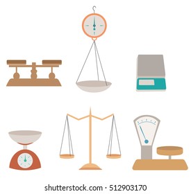 Scales Isolated Vector Illustration Old School Stock Vector (Royalty ...