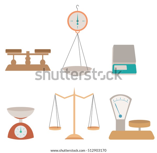 Scales Isolated Vector Illustration Old School Stock Vector (Royalty ...