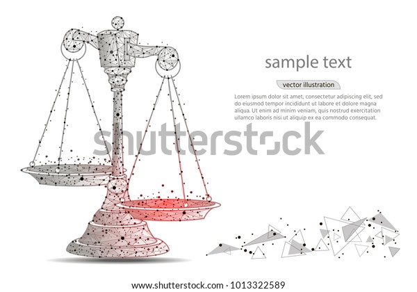 Scales Justice Abstract Design Scales Form Stock Vector (Royalty Free ...