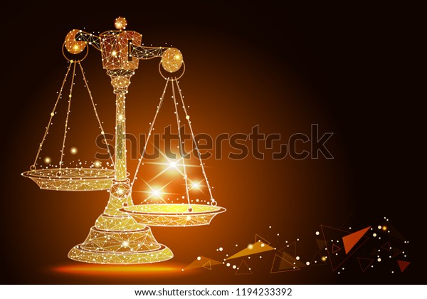 Scales Justice Abstract Design Scales Form Stock Vector (Royalty Free ...