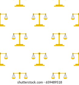 Scales Justice Pattern Seamless Flat Style Stock Vector (Royalty Free ...