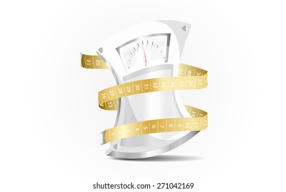 Scales Measuring Weight Human Icon Stock Vector (Royalty Free) 271042169