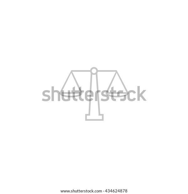 Scales Themis Icon Stock Vector (Royalty Free) 434624878 | Shutterstock
