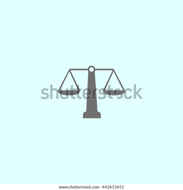Scales Themis Icon Stock Vector (Royalty Free) 442615651