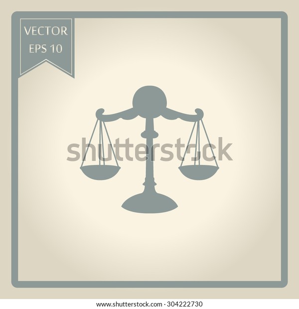Scales Weighing Weight Balance Vector Icon Stock Vector (Royalty Free ...