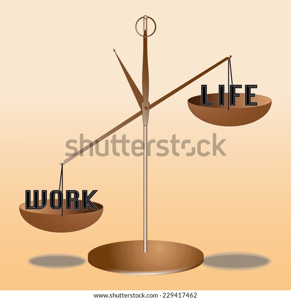 Scales Work Life Balance Stock Vector (Royalty Free) 229417462 ...