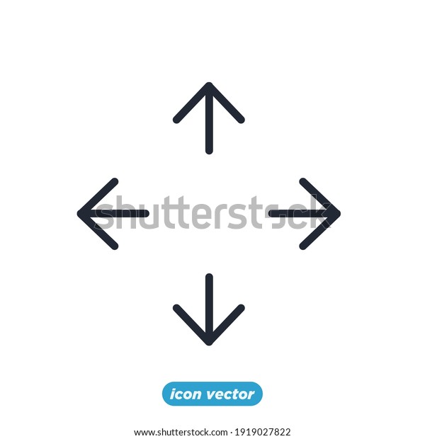Scaling Arrow Icon Resize Symbol Template Stock Vector (Royalty Free ...