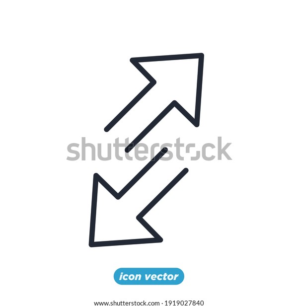 Scaling Arrow Icon Resize Symbol Template Stock Vector (Royalty Free ...
