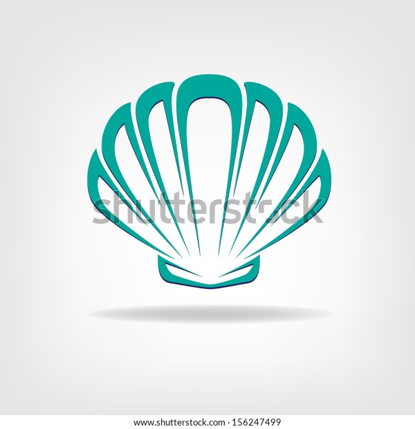Scallop Seashell Company Logo Design Company Stock Vector (Royalty Free ...