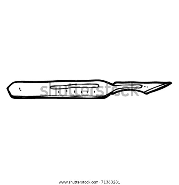 Scalpel Cartoon Stock Vector (Royalty Free) 71363281 | Shutterstock