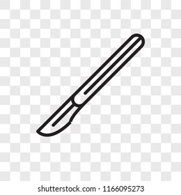 Scalpel Vector Icon Isolated On Transparent Stock Vector (Royalty Free ...