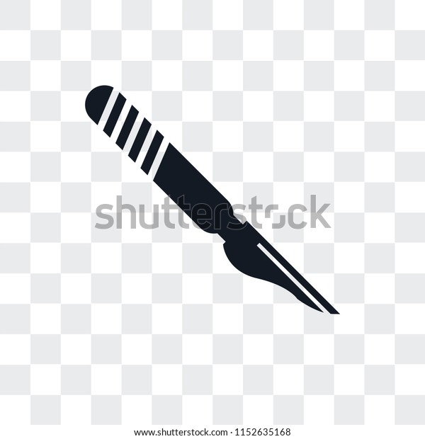 Scalpel Vector Icon Isolated On Transparent Stock Vector (Royalty Free ...
