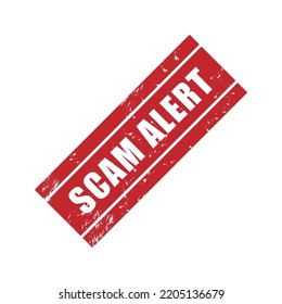Scam Alert Stamp Grunge Effect Media Stock Vector (Royalty Free ...