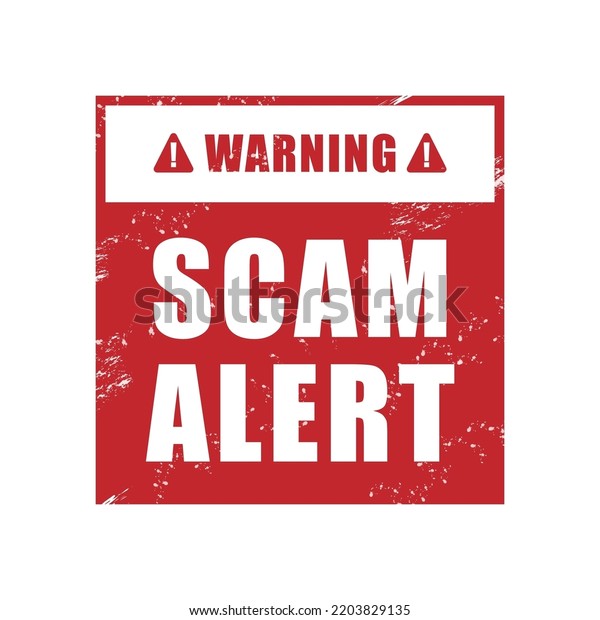 Scam Alert Stamp Grunge Effect Media Stock Vector (Royalty Free ...