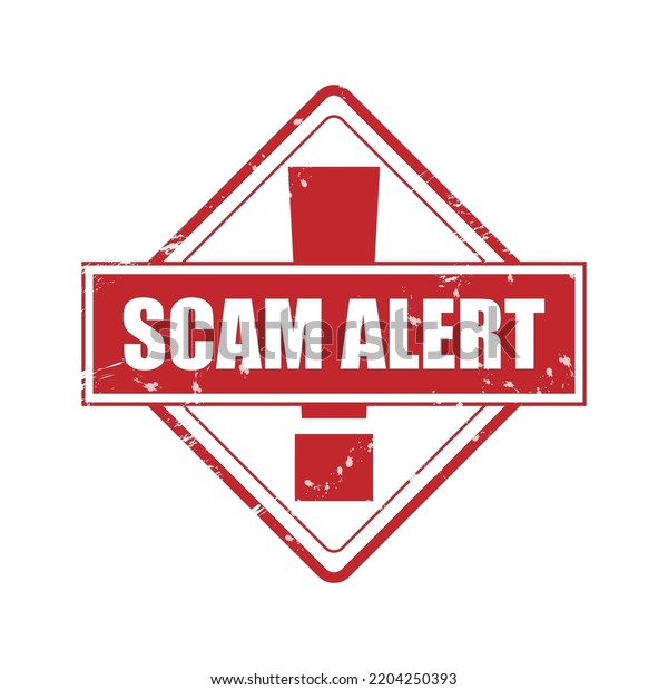Scam Alert Stamp Grunge Effect Media Stock Vector (Royalty Free ...