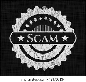Scam Chalkboard Texture Stock Vector (Royalty Free) 423707134 ...