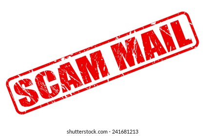 Scam Mail Red Stamp Text On Stock Vector (Royalty Free) 241681213 ...