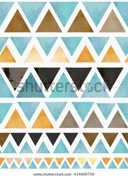 Scandinavian Design Triangles Seamless Pattern Vector Stock Vector ...