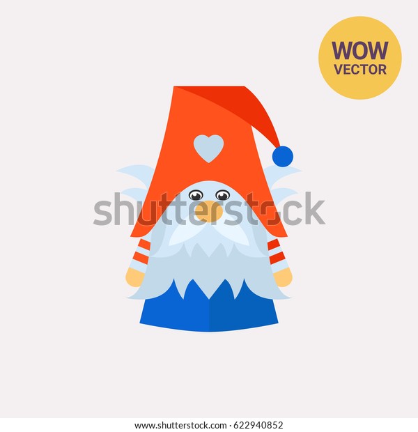 Scandinavian Nisse Vector Icon Stock Vector (Royalty Free) 622940852 ...