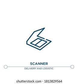 Scanner Outline Vector Icon Simple Element Stock Vector (Royalty Free ...