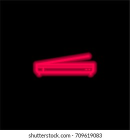Scanner Red Glowing Neon Ui Ux Stock Vector (Royalty Free) 709619083 ...