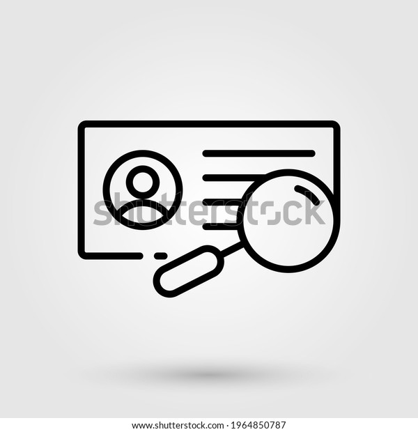 Scanning Id Card Icon Card Scanner Stock Vector (Royalty Free) 1964850787