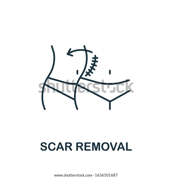 Scar Removal Icon Plastic Surgery Collection : image vectorielle de ...