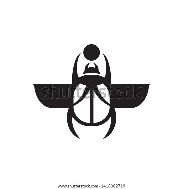 Scarab Logo Scarabeus Insect Logo Vector 库存矢量图（免版税）1418082719 ...