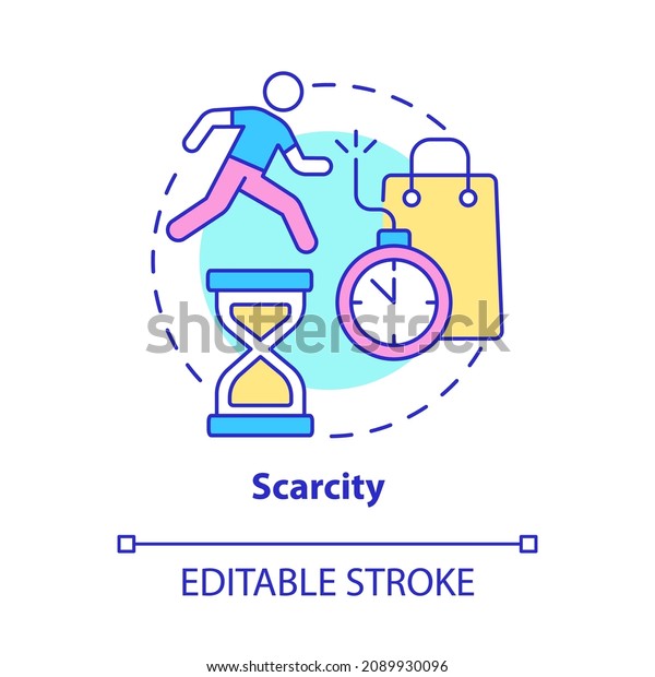 Scarcity Concept Icon Product Available Limited Stock Vector (Royalty ...