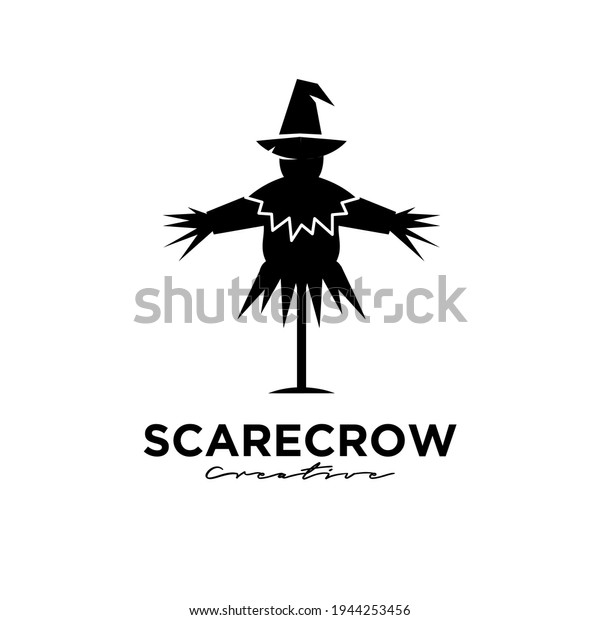 Scarecrow Black Logo Icon Design Stock Vector (Royalty Free) 1944253456 ...