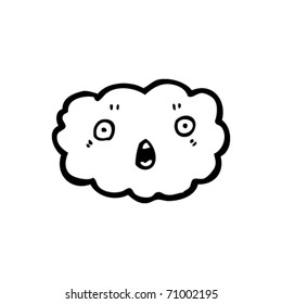 Scared Cloud Cartoon Stock Vector (Royalty Free) 71002195 | Shutterstock