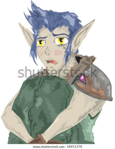 Scared Elf Stock Vector (Royalty Free) 18451378 | Shutterstock