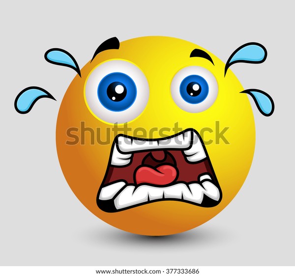 Scared Emoji Smiley Emoticon