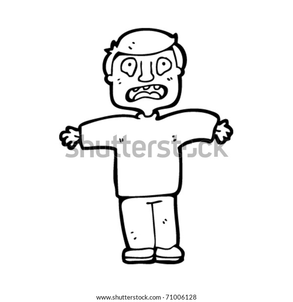 Scared Man Cartoon Stock Vector (Royalty Free) 71006128 | Shutterstock