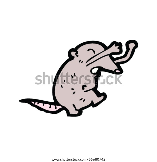 Scared Rat Cartoon Stock Vector (Royalty Free) 55680742