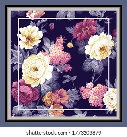 Scarf Design Textile Vector Illustration Stock Vector (Royalty Free ...